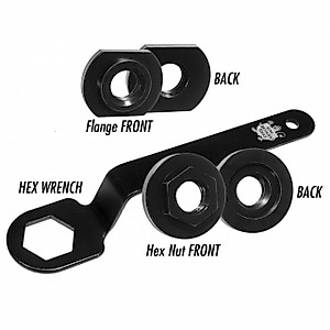 King Arthur's Tools Universal Wrench, Flange & Nut Set for Angle Grinder - Fits most makes & models of electric & pneumatic power tools with standard 5/8”(16mm) #13730
