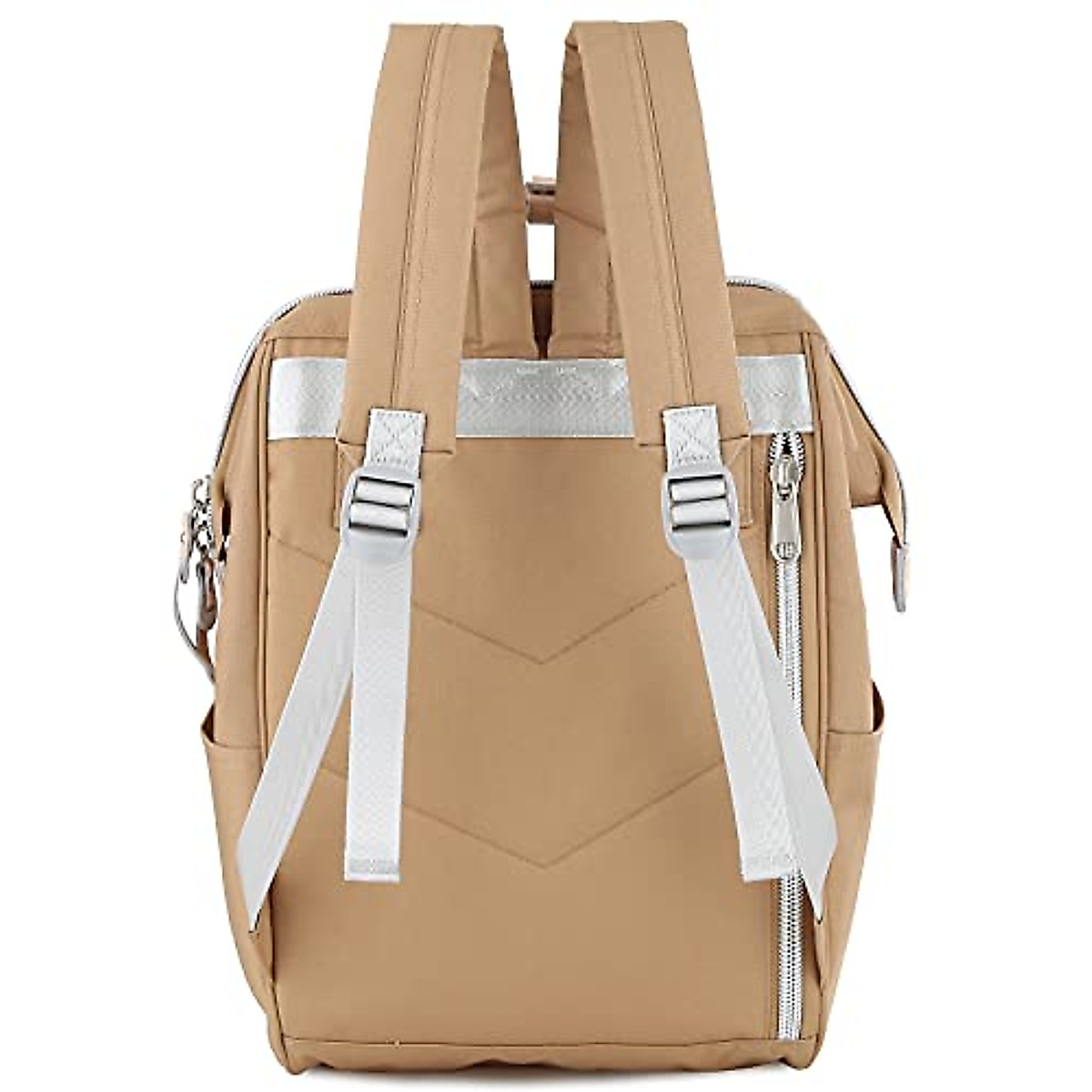 himawari Laptop Backpack for Women&Men Travel With USB Charging Port Large Business Bag Water Resistant College Computer Doctor (1881-Camel, Regular)