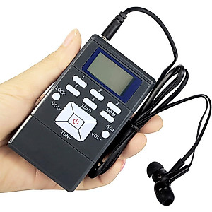 Retekess Church Translation System with 1 TR503 FM Transmitter Headset and 10 PR13 FM Radio Receivers, FM Listening System for Factory Museum School(Case of 1 Transmitter 10 Receivers)