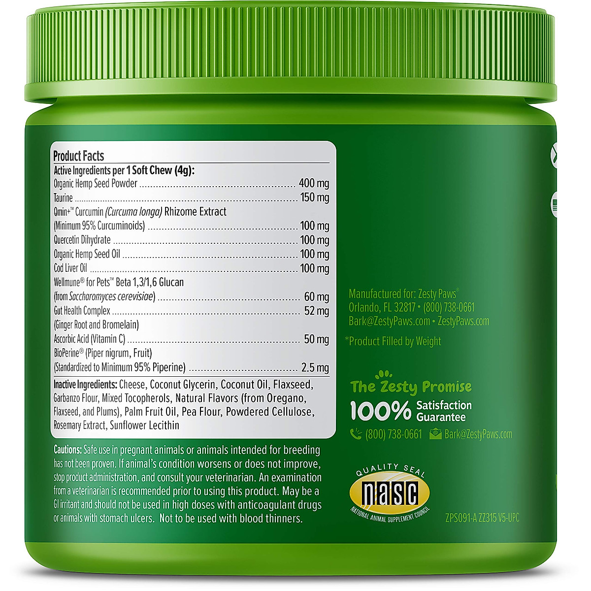 Allergy Immune Soft Chews + Hemp Seed for Dogs - with Curcumin + Glucosamine for Dogs with Hemp - Hip & Joint Dog Supplement with Chondroitin