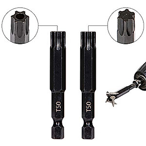 Owl Tools Torx Bit Set (24 Pack in Standard Torx Star Bits & Security/Tamper Proof) Sizes - T6 - T50 - Hex Shank Bit with Magnetic Tips - Hardened CRM Steel Alloy - 2.3" Long