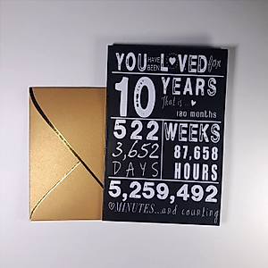 Sutjxc 10th Birthday Card for Girls & Boys, Perfect Bday Gifts for 10-Year-Old Grandkids, Niece, Son, Daughter, and Best Friend