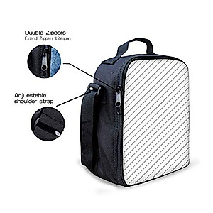 PrelerDIY Galaxy Cat Lunch Box - Insulated Meal Bag Pizza Lunch Bag Food Container for Boys Girls School Travel Picnic