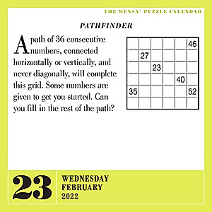 Mensa 365 Brain Puzzlers Page-A-Day Calendar 2022: A brain busting year of tough pangrams, word ladders, logic challenges, number sequences, and more.