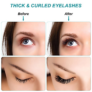 Elubbikok DIY Eyelash Extension Kit with 222PCS Eyelash Clusters, Eyelash Glue and Eyelash Tweezers, Eyelash Extension Beginner's Kit, 3D Natural Curl Personal Eyelash Set