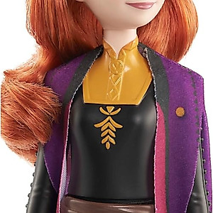 Mattel Disney Frozen Toys, Anna Fashion Doll & Accessory with Signature Look, Inspired by the Frozen 2 Movie