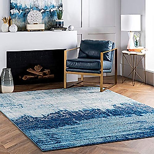nuLOOM Alayna Abstract Area Rug, 5' x 7' 5", Blue
