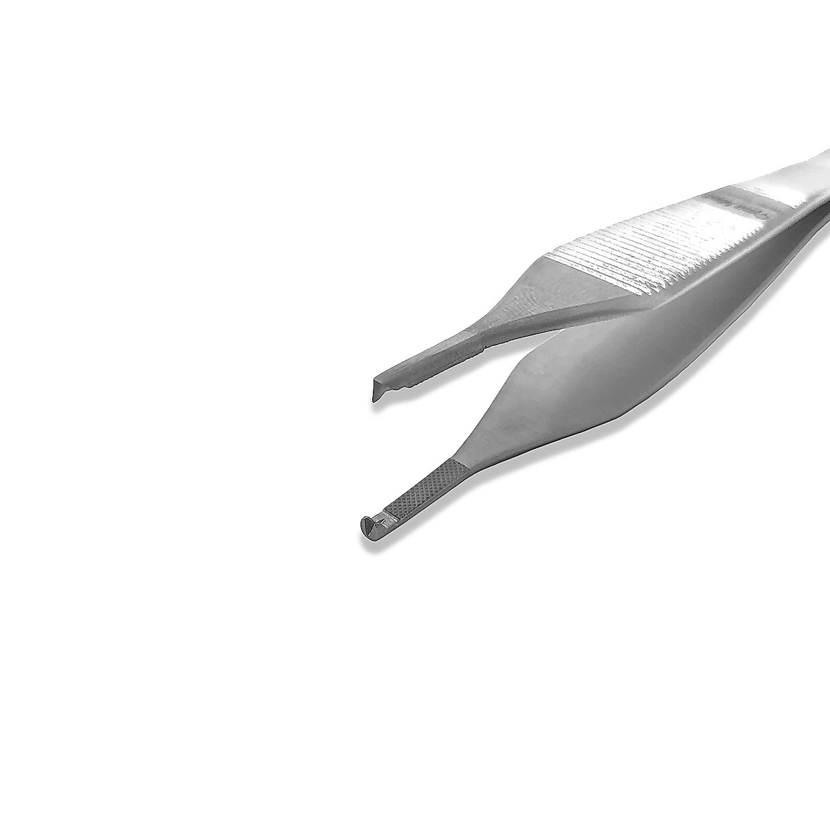 Cynamed T/C Adson Plastic Surgery Forceps 4.75" Straight Fine Point with Tungsten Carbide Inserts Surgical Veterinary Instruments with Gold Handle (1X2 Teeth, Adson Tissue Forceps, TC)