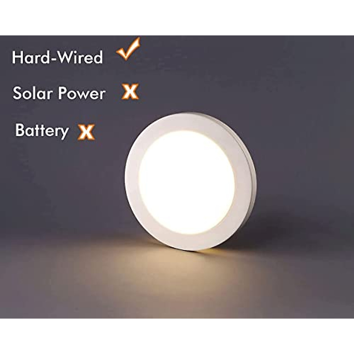 CLOUDY BAY 7.5 inch LED Ceiling Light,12W 840lm,5000K Day Light,LED Flush Mount,White Finish,Wet Location