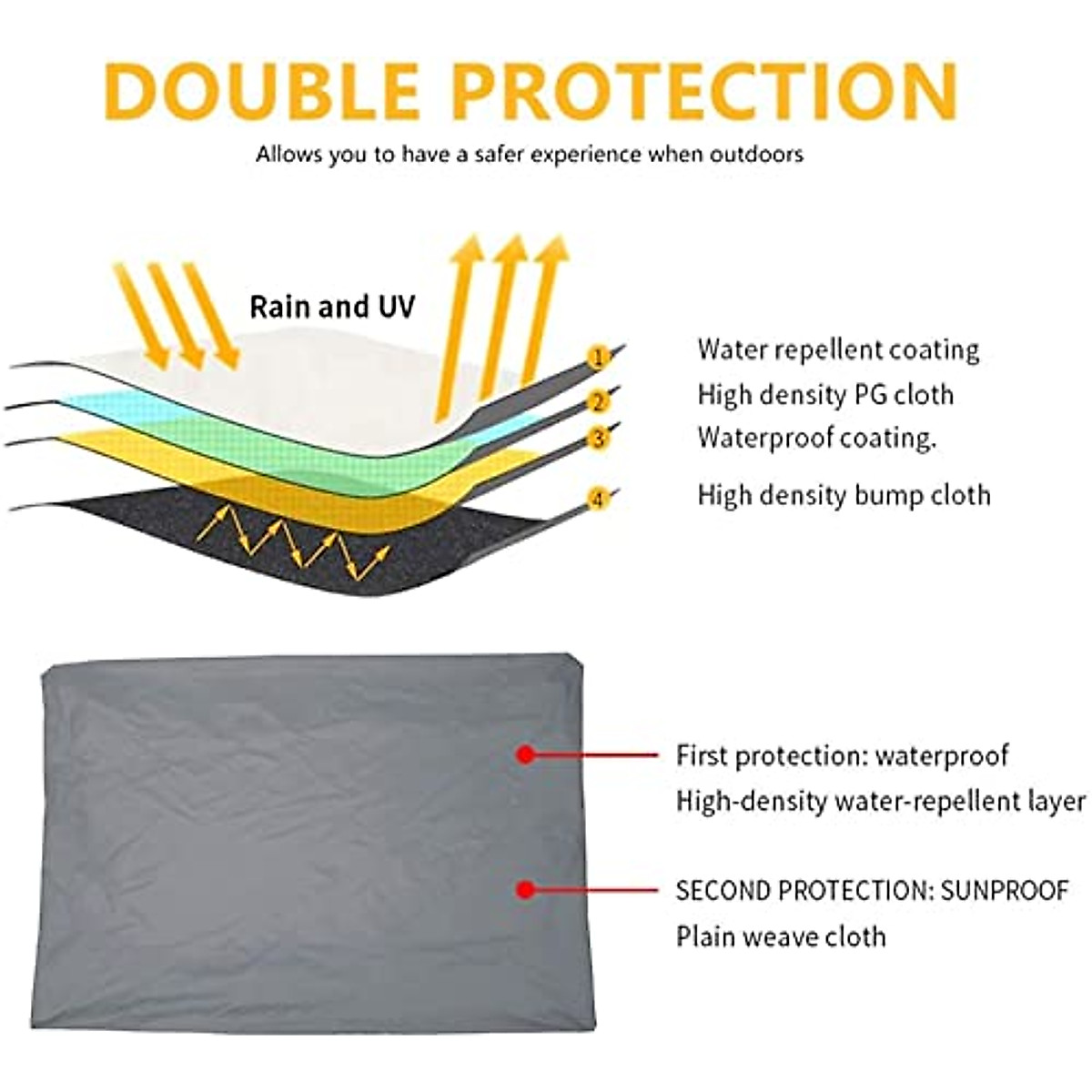 BTURYT Replacement Canopy for Swing Seat 2/3 Seater Garden Hammock Cover,Patio Swing Top Cover for Patio Yard(top Cover only)