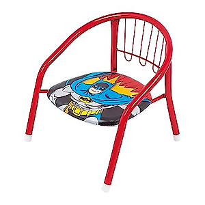 ARDITEX Batman Children's Chair, Metal Chair 35.5 x 30 x 33.5 cm Red