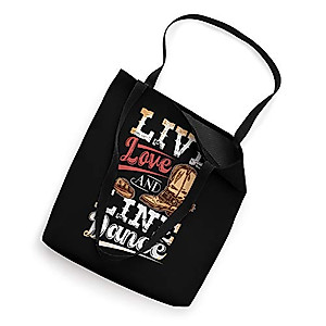 Cowboy Cowgirl Dancing Shirt Live Love Line Dance Western Tote Bag