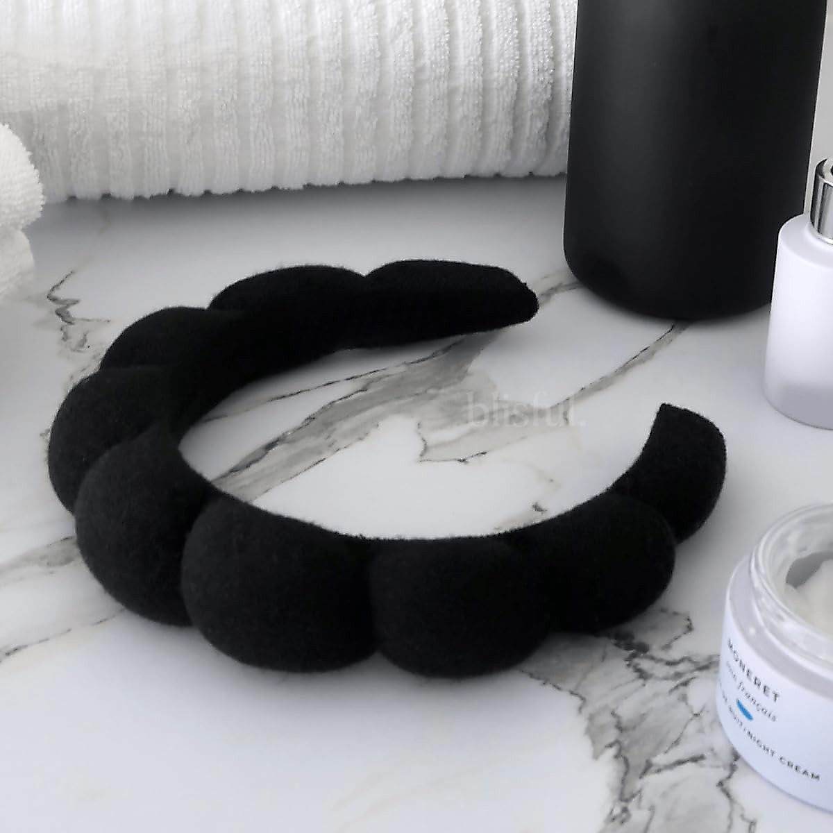 HitModa Spa Headbands for Washing Face or Facial, Makeup Headband, Skincare Headbands, Terry Cloth Headband Face Wash Headband Puffy Makeup Headbands for Face Washing, Mask, Skin Treatment