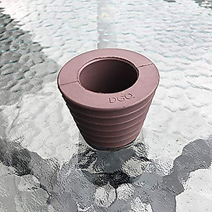 DGQ Patio Umbrella Cone Umbrella Wedge Plug for Patio Table Hole Opening 2-2.5 Inch (Brown)