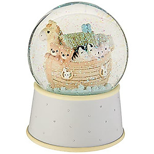 Precious Moments Overflowing with Love Noah's Ark Musical Resin Nursery Decor Snow Globe 173432
