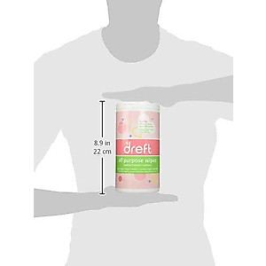 Dreft Multi-Surface All-Purpose Gentle Cleaning Wipes for Baby Toys, Car Seat, High Chair & More, 70 Count