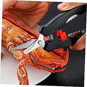Seafood Tools 1 Set 4pcs Crab Eating Tool Pecan Cookies Seafood Tools Shellfish Lobster Crab Leg Crackers Seafood Opener Shellfish Tools Crab Opening Scissor Crab Picks Open Cut