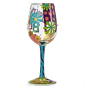 Lolita You’re the Best Painted Artisan Wine Glass, 444 liters
