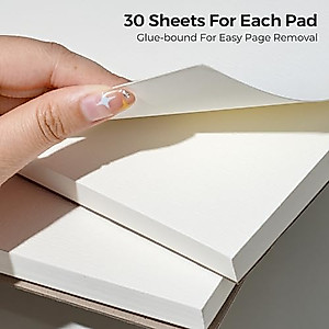 Funto Watercolor Paper Pads, 9x12, 140lb/300gsm, 30 Sheets Each, Cold Pressed, Acid-Free Heavyweight Art Paper for Painting, Drawing
