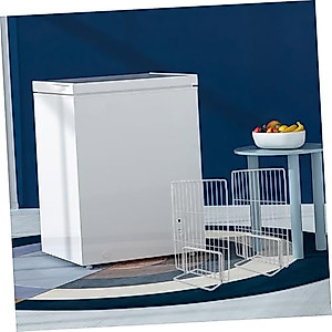 IWOWHERO Partition Closet Divider Fridge Door Organizer Fridge Mesh Divider Wardrobe Clothes Separator Refrigerator Separators Fridge Accessories Replaceable Refrigerator Divider Iron White