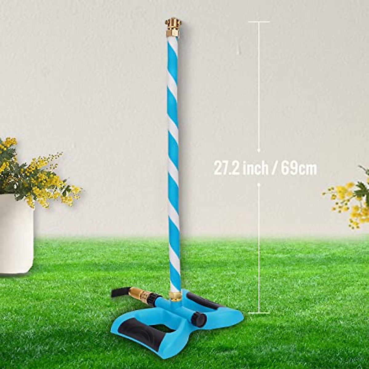 GMAULEE Misting Cooling System, a Brass Connector(3/4'') Outdoor Mister System for Patio Waterpark Garden Trampoline Greenhouse (2.27FT)