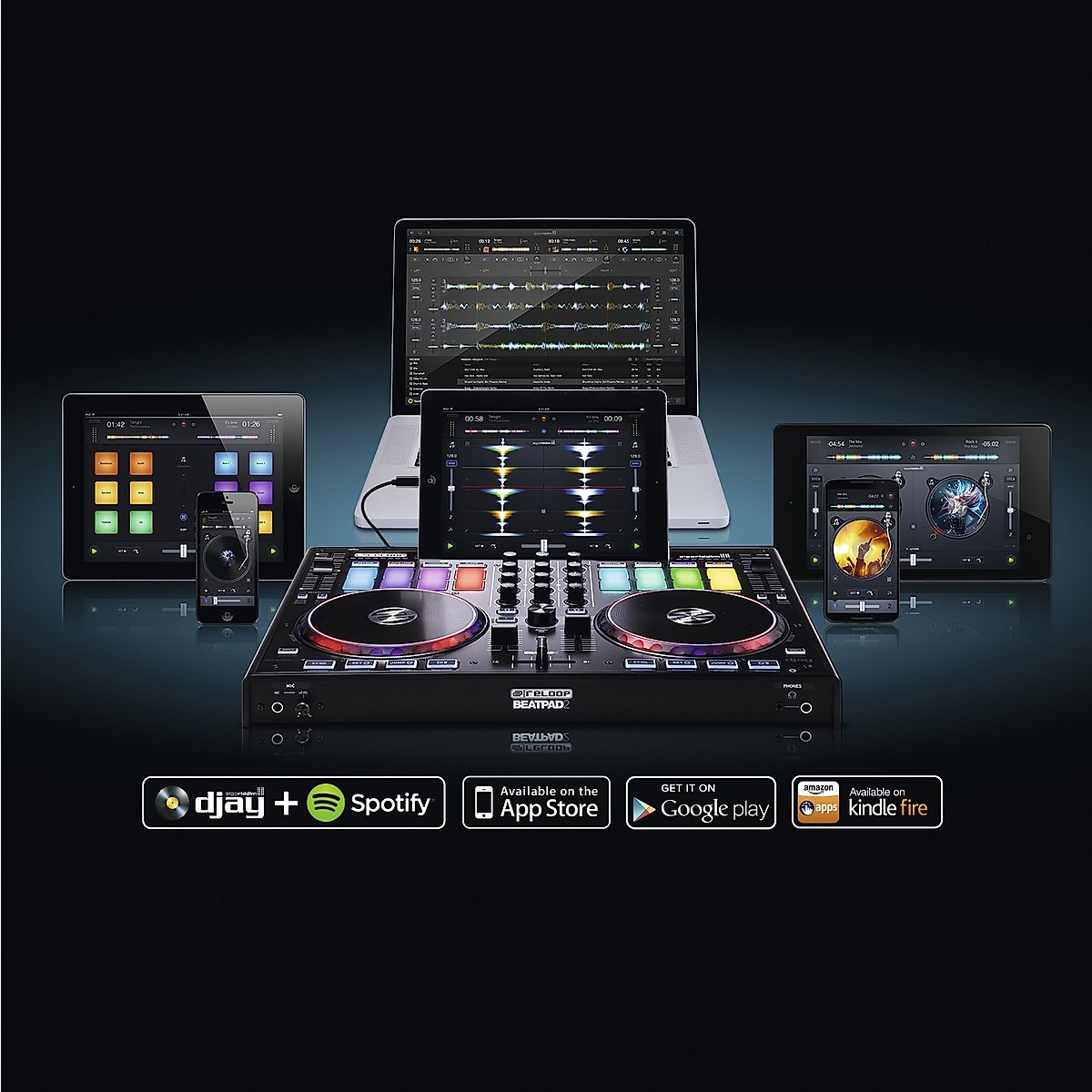Reloop Beatpad-2 Cross Platform DJ Controller for iPad, Android and Mac