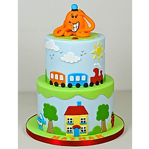 Fewo Set of 9 Hot Air Balloons Cloud Plastic Fondant Cutting Mold Grass Sheep Biscuits Gum Paste Sugar Craft Cookie Cutter Baby Shower Party Cake Cupcake Decorating Tools