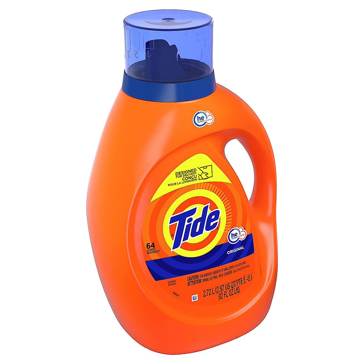 Tide Liquid Laundry Detergent Soap, High Efficiency (HE), Original Scent, 64 Loads (Pack of 2)