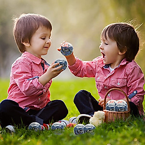 WODMAZ 12PCS PreFilled Easter Eggs with Pirate Ship Building Blocks, Surprise Eggs Filled Pirate Ship Toys Set for Easter Basket Stuffers, Easter Basket Filler, Easter Egg Hunt Classroom Prize Events