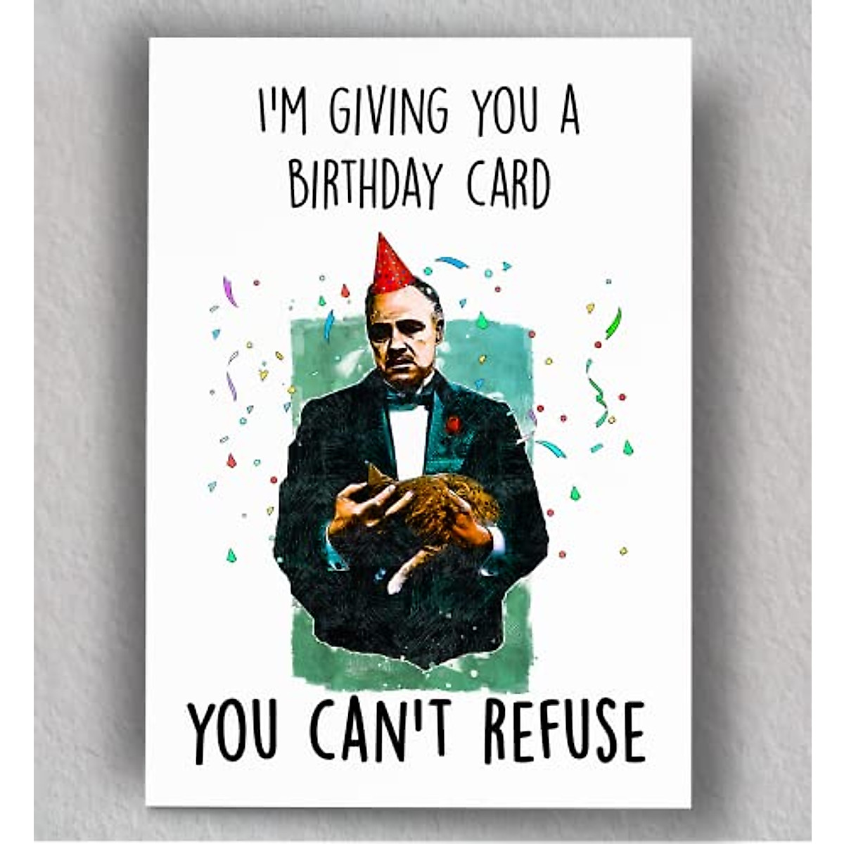 You Can't Refuse Birthday Card | The Godfather Birthday Card | Blank card