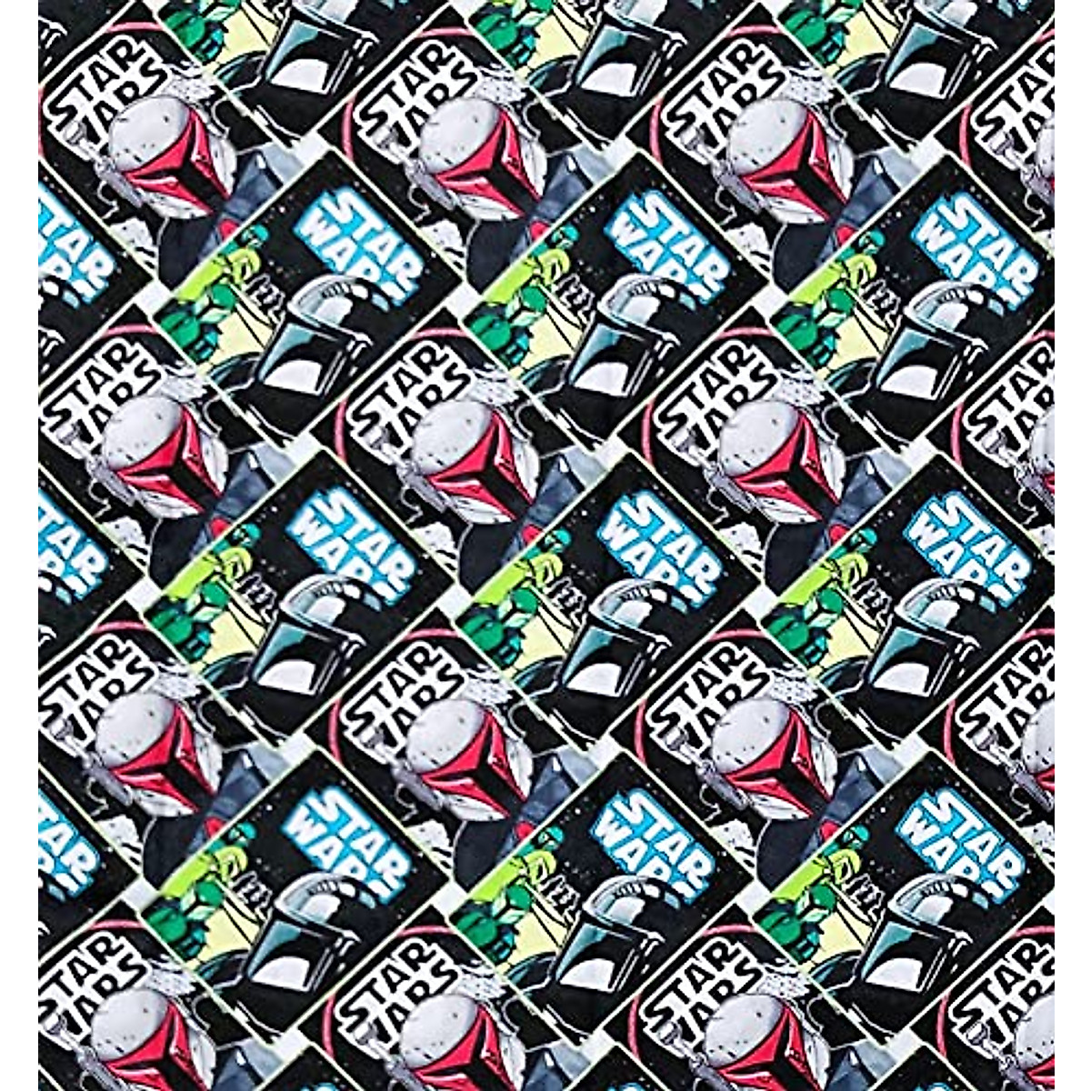 1 Yard - Star Wars The Mandalorian Posters Collage Cotton Fabric - Officially Licensed (Great for Quilting, Sewing, Craft Projects, Quilts, Throw Pillows & More) 1 Yard X 44" Wide