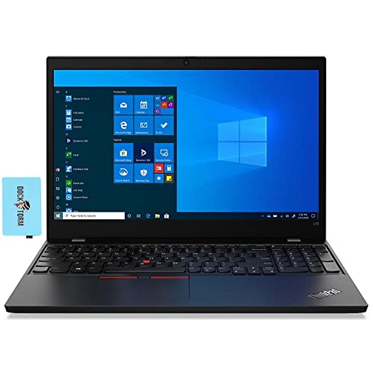 Lenovo ThinkPad L15 Gen 2 Business Laptop 15.6" Full HD 60Hz (Intel i5-1135G7 4-Core, 8GB RAM, 256GB SSD, Intel Iris Xe, WiFi 6E, Bluetooth 5.2, Webcam, HDMI, Win 10 Pro) with Hub