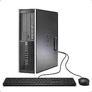 HP Elite Desktop PC Package, Intel Core 2 Duo Processor, 8GB RAM, 250GB Hard Drive, DVD, Keyboard & Mouse, Wi-Fi, Windows 10, 17" LCD Monitor (Renewed)