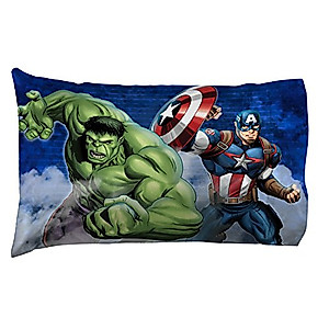 Jay Franco Marvel Avengers Blue Circle Bed Set, Twin
