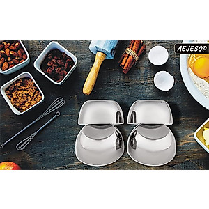 AEJESOP 4 pc Stainless Steel Bowls (Vol. 250ml)