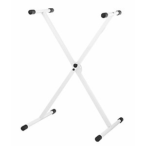 Classic Cantabile X Keyboard Stand Height Adjustable White