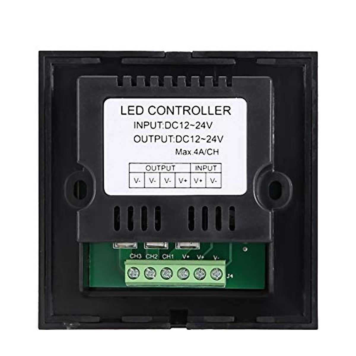 LED Dimmer Switch, Beautiful Appearance LED Touch PanelDimmer Switch for Fashionable Design for Ambient Lighting(Black)