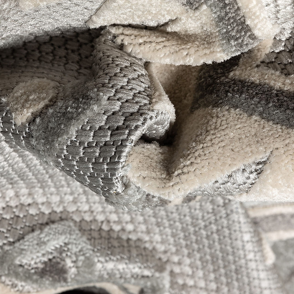 Well Woven Tuscon Grey Indoor/Outdoor Southwestern Area Rug (5'3" x 7'3") High Traffic Stain Resistant Geometric Medallion Carpet