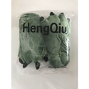 HengQiu Unisex Plush Animal Paw Slippers Fuzzy Warm House Shoes Dinosaur paw Slippers Claw Slippers