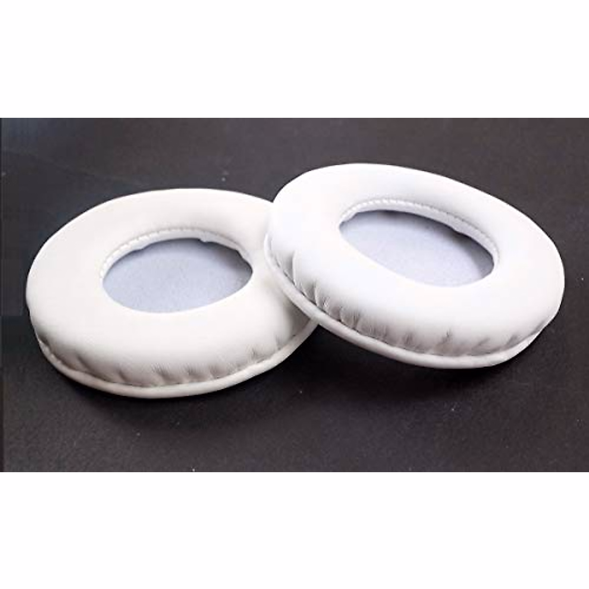 Maintenance Substitute Ear Pads Leather Repair Parts for Philips O'Neill The Construct SHO7205BK Headphones (1 Pair) (White)