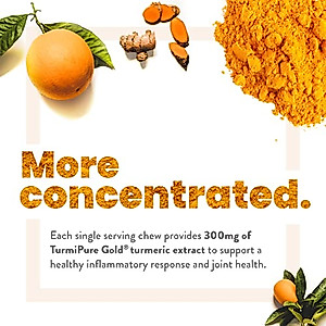 humanN Turmeric Curcumin Chews Supplement – High Absorption Turmeric - Orange Citrus Flavor – from The Makers of SuperBeets, 30 Count