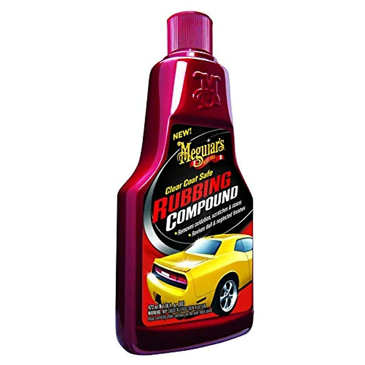 Meguiar's G18016 Clear Coat Safe Rubbing Compound, 16 oz.