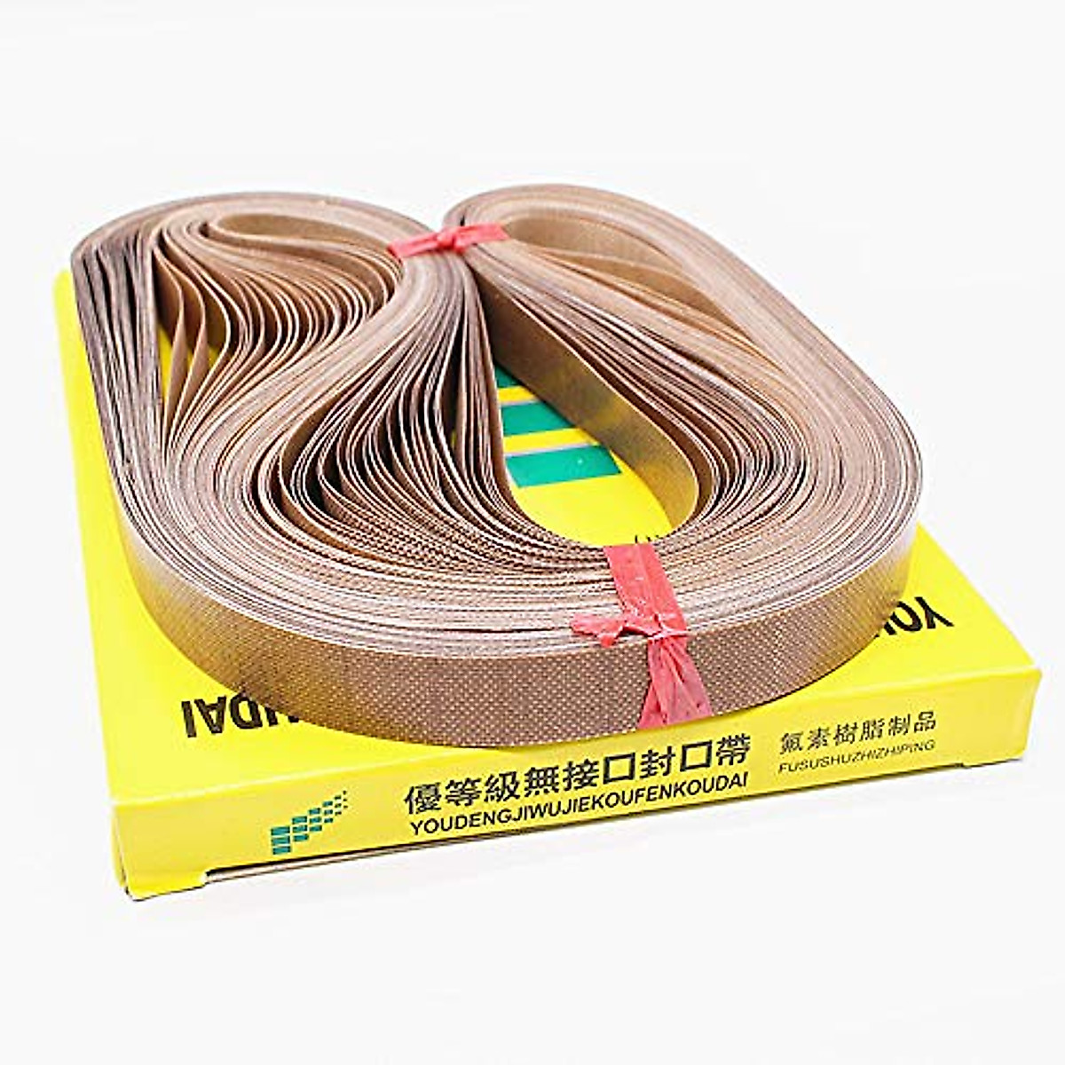 Jointless Class A Polytef Teflon Belt PTFE Belt for Sealing Machine Automatic Continous Band Sealer Teflon Seamless Sealing Tape 50Pcs/Pack (750mm/29.5", 15mm/0.59", 0.2mm/0.008")