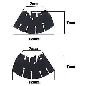 eMagTech 2 Sets (4PCS) Controller Grip Stickers Compatible with PS5 Controller Professional Textured Anti-Slip Sweat-Absorbent Soft PU Pads Handle Grip Tape Black