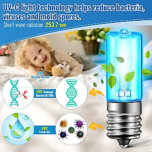 Qualirey 4 Pack UV-C Replacement Bulbs 3W UV Light Bulbs Compatible with GG1000, GG1100W, GG1100B, GG1000CA, LB-1000, GGH200, 661000CA 10V UVC Lamp