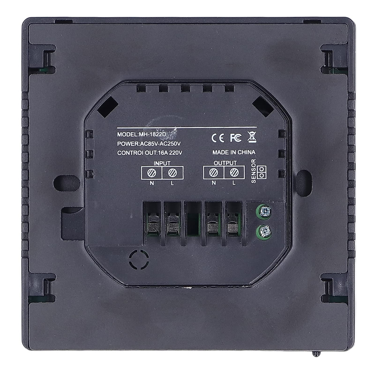 Natudeco 16A Touch Screen Thermostat Dual Temperature Control Design Electric Floor Heating Thermostat Smart Home Thermostat for Home Office AC85V-240V