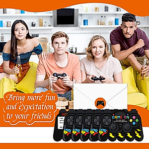 90 Pcs Video Game Birthday Party Invitations Cards with Envelopes Video Game Party Supplies Fill In Birthday Invite Cards Stickers for Kids Boys Girls Game Lovers Birthday Party Decorations Favor