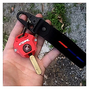 RAEFY Motorcycle Key Cover Keychain for Honda Africa Twin CRF1100 L CB650R CBR 650R 500R 250RR 1000RR CB500X CB1100 CB1000R (Color : Key Chain CB Grey, Size : Normal)
