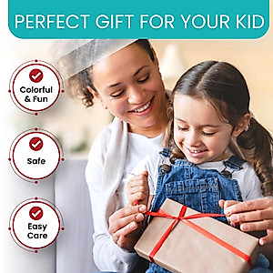 TruChef Kids Cut Resistant Gloves (Ages 4-8) - Aqua - Maximum Kids Cooking Protection| Safe hands from Real Kitchen Knives and Tools