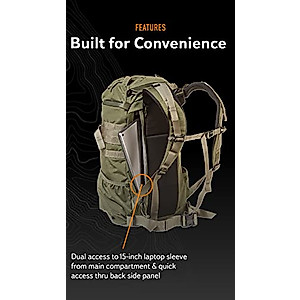 Mystery Ranch 2 Day Backpack - Tactical Daypack Molle Hiking Packs, Forest, L/XL